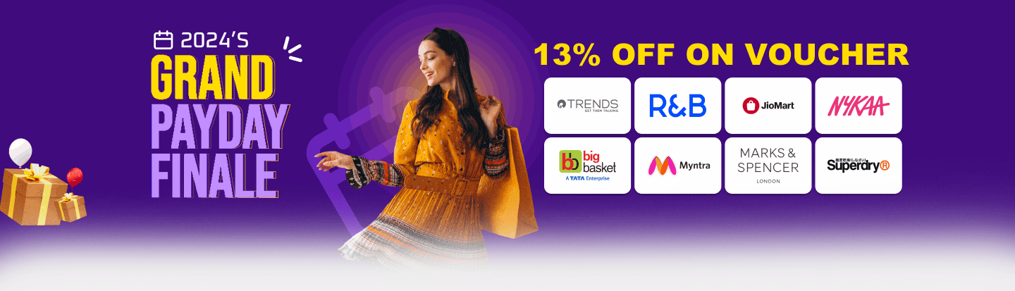 Gift Cards - Buy/Send Gift Vouchers of 250+ brands on discount Online!